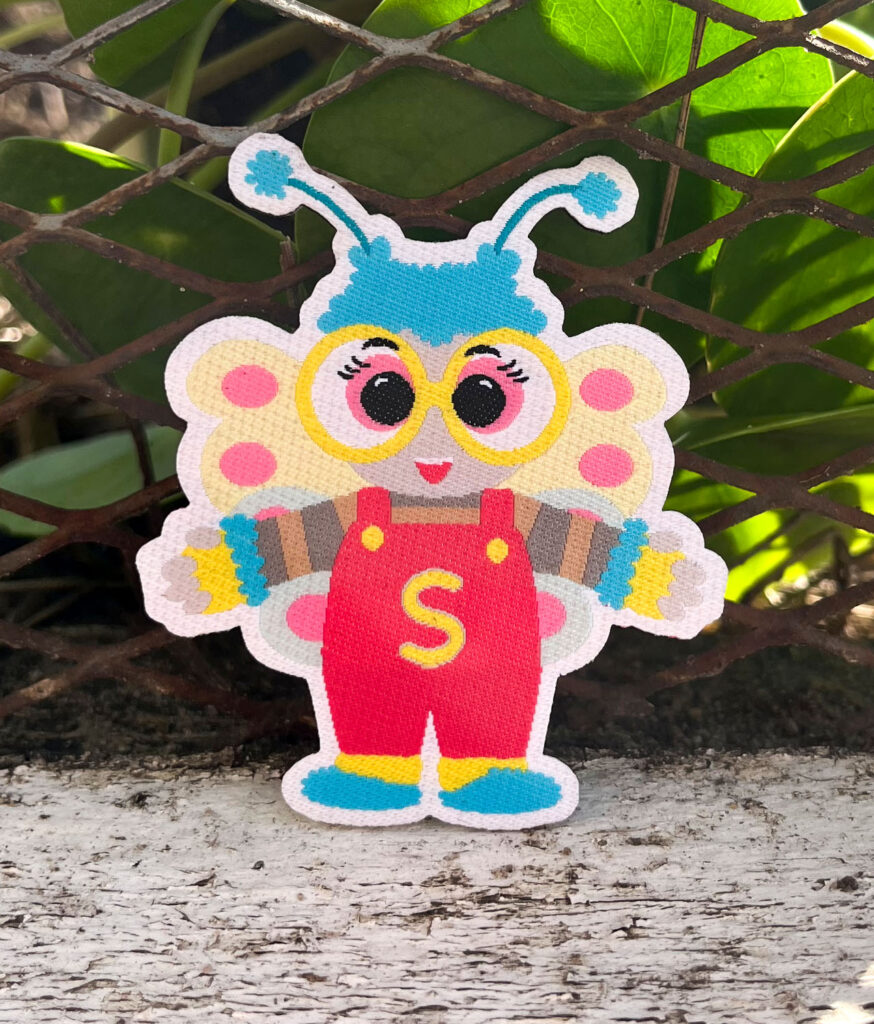 Lille Bille – Sommerfugl strygemærke – Merch City