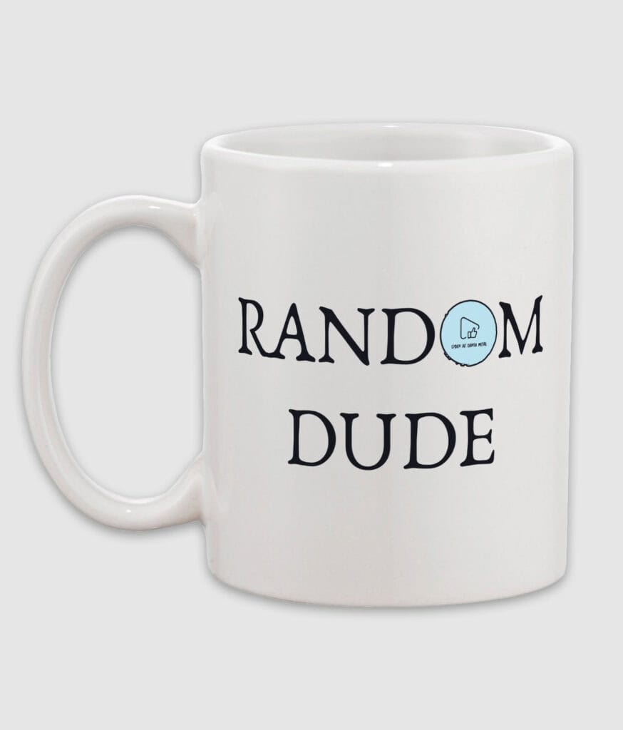 Lyden af Dansk Metal – Random Dude Kaffekrus – Merch City